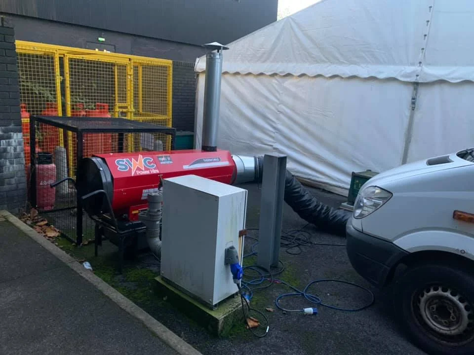 Mobile Heaters - Power hire in Huddersfield | SWC Power Hire